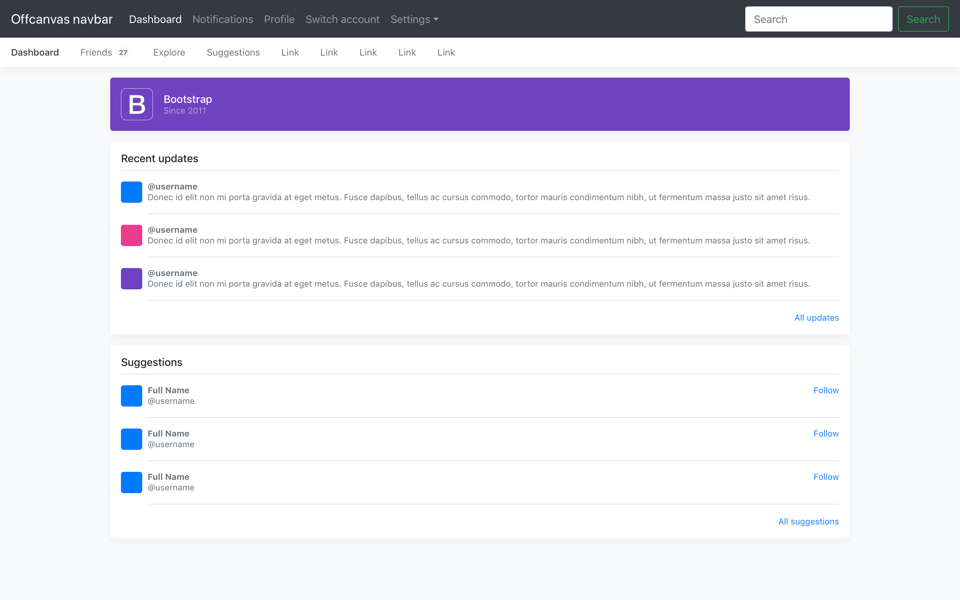 Examples · Bootstrap v4 中文文档 v4.6 | Bootstrap 中文网